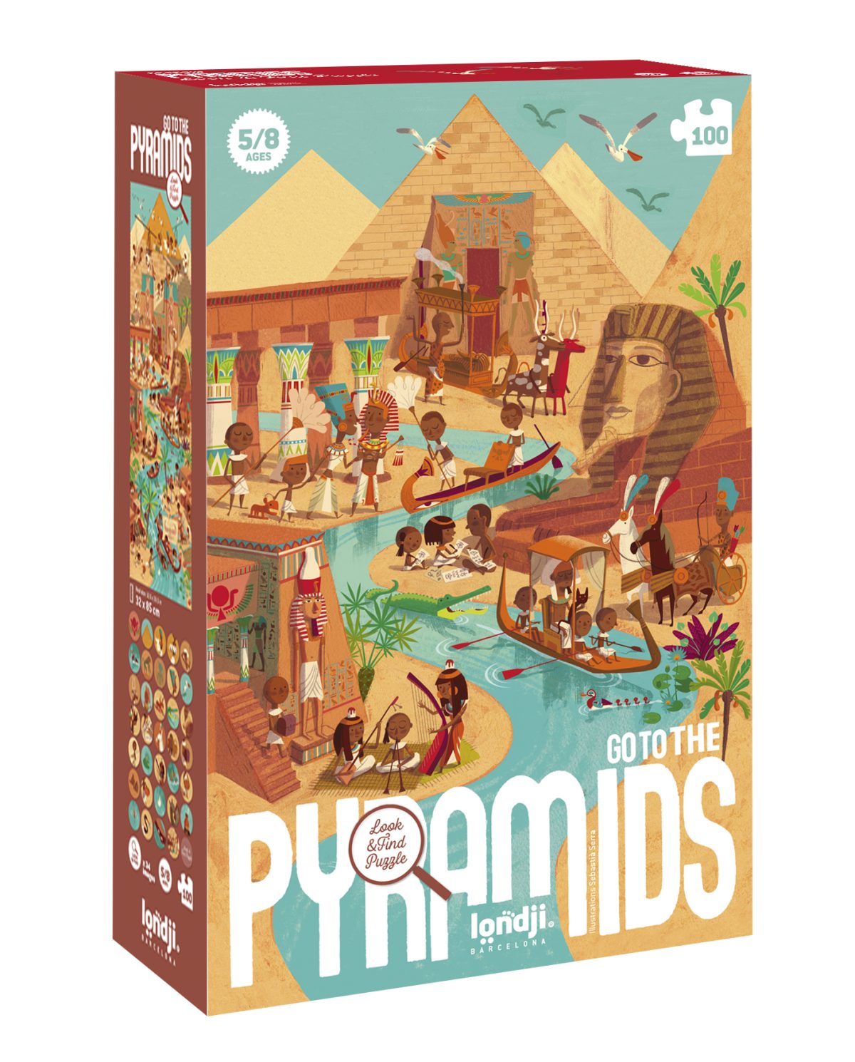 100 Puzle observación - Go to the Pyramids - 5 a 6 años, 7 a 8 años ...